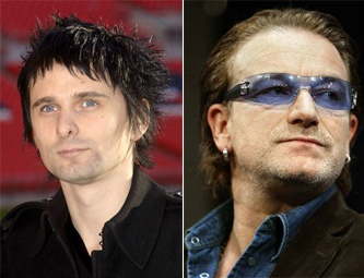 Vocalista do Muse quer cantar com Bono em festival - OFuxico