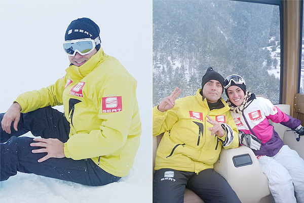 Ricardo Pereira curte a neve com a namorada, em Portugal - OFuxico