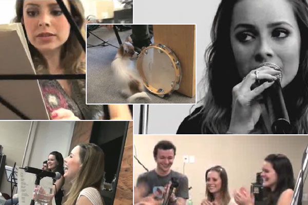 Sandy mostra os bastidores dos ensaios de seu novo CD - OFuxico