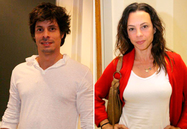 Daniel Alvim e Carla Marins assistem peça, no Rio - OFuxico