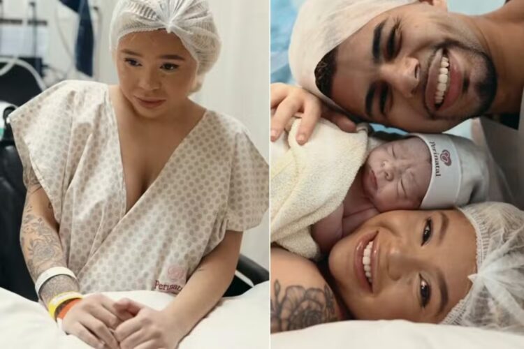 Treyce anuncia nascimento do filho e emociona