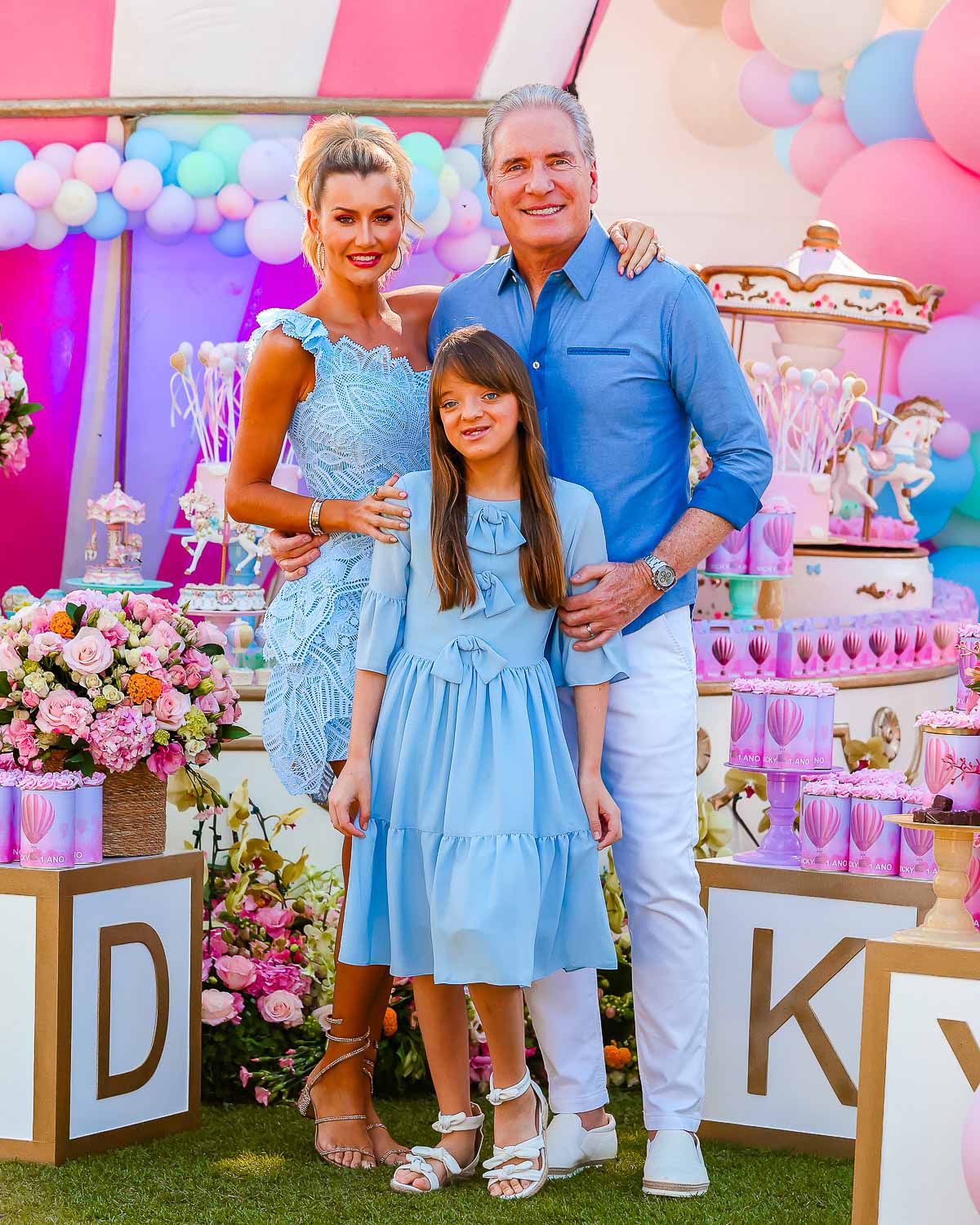Vicky, filha de Roberto Justus e Ana Paula Siebert, comemora aniversário