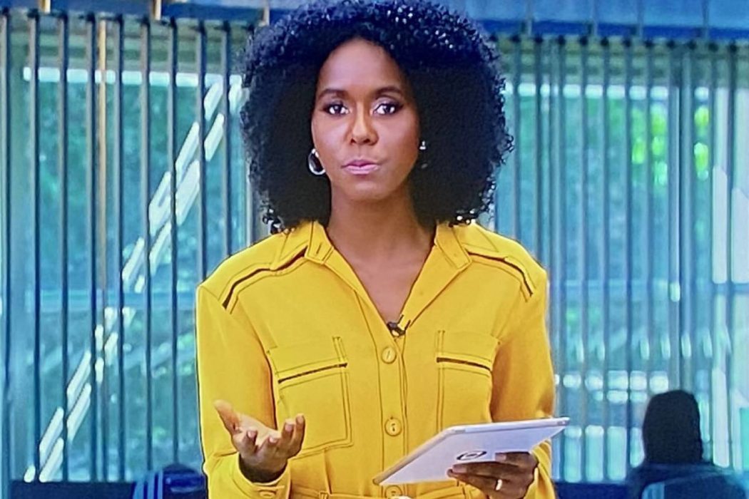 Maju Coutinho chama atenção da web com look amarelo: ‘Kill Bill’