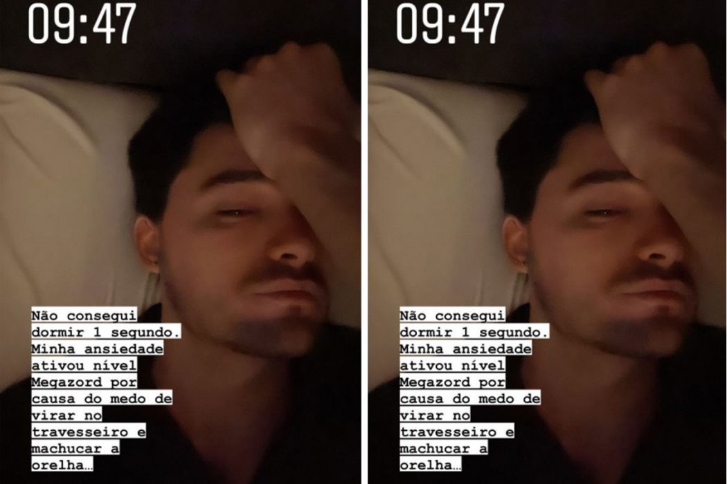 Felipe Neto passa noite em claro: 'Medo de virar no travesseiro' - OFuxico