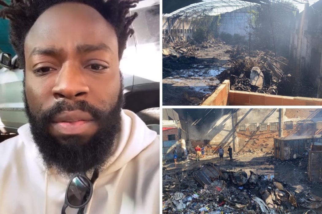 Douglas Silva, o DG, pede ajuda após incêndio na favela da Kelson