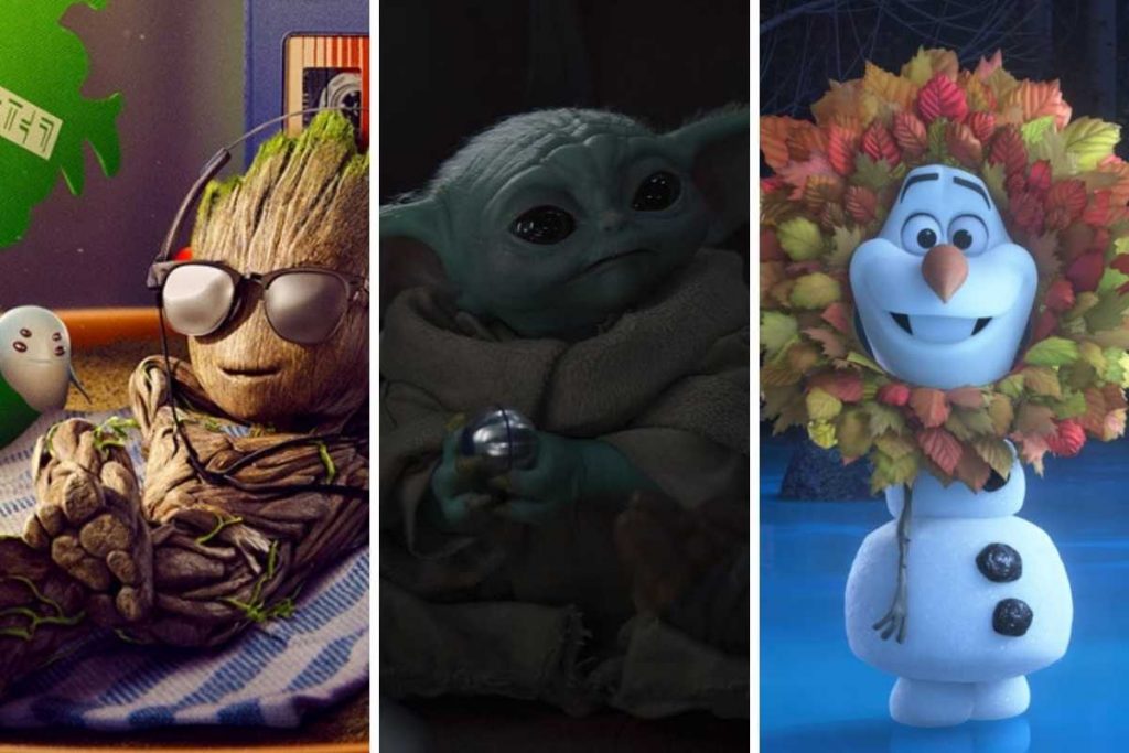 Baby Groot, Grogu e Olaf: Personagens icônicos que conquistaram os fãs