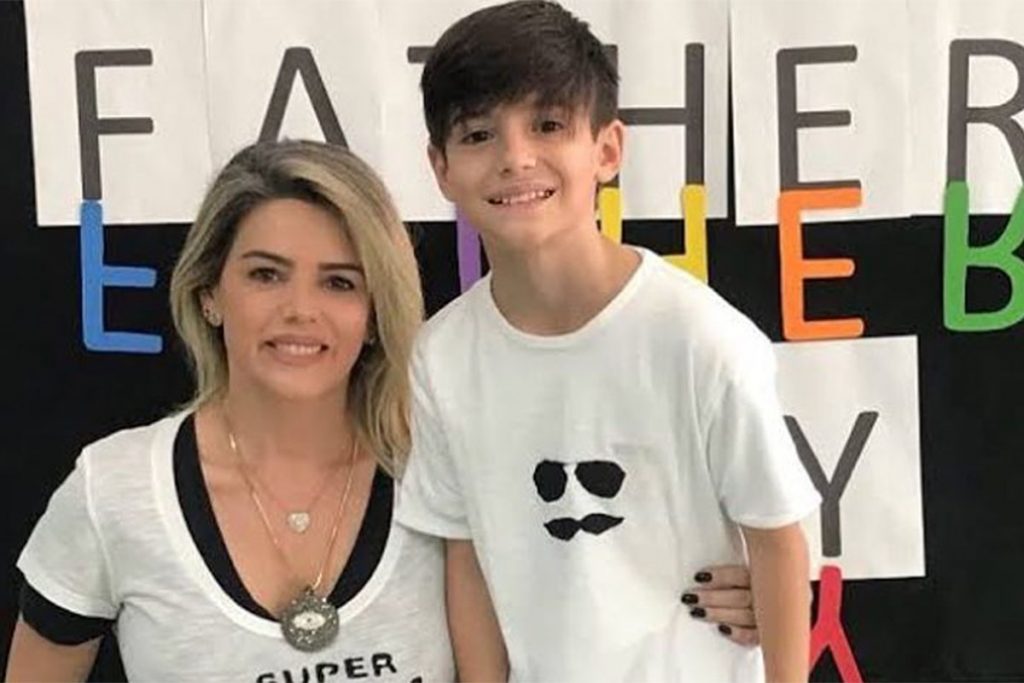 Caçula de Fábio Jr homenageia a mãe, Mari Alexandre: ‘Mãe e pai’