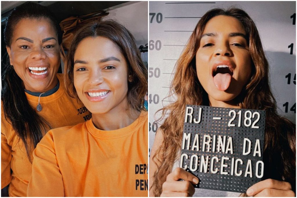 Lucy Alves e Tati Quebra Barraco mostram bastidores de Travessia. Fotos!