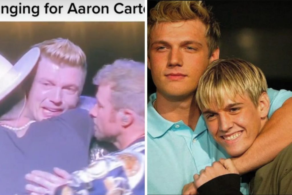 Backstreet Boys homenageiam Aaron Carter e Nick não segura emoção