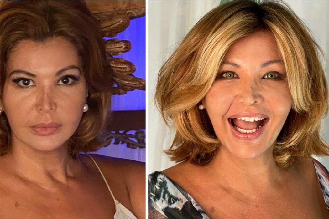 Roberta Close surge loira e de olhos verdes