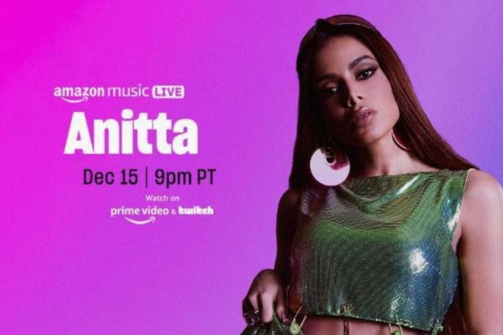 Anitta faz história e será 1ª brasileira a cantar no Amazon Music Live