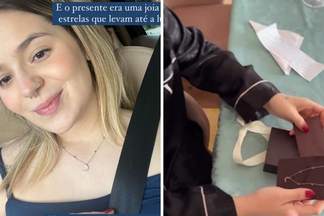 Eliezer dá colar de R$ 6 mil para Viih Tube. Veja a joia!