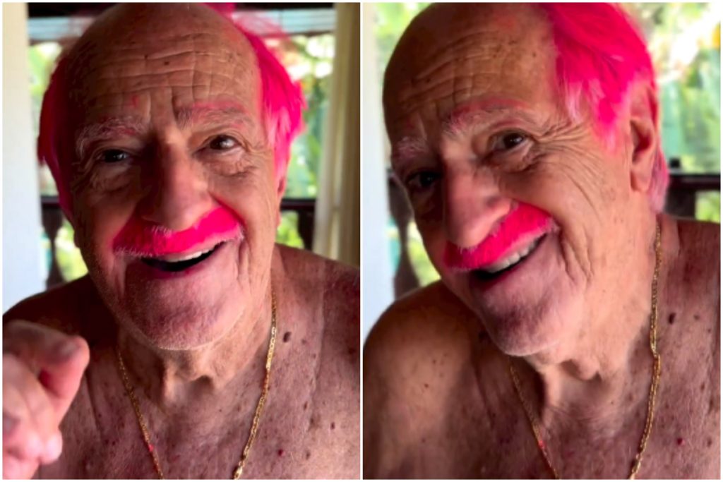 Aos 89 anos, Ary Fontoura diverte web com visual sugerido por vizinha