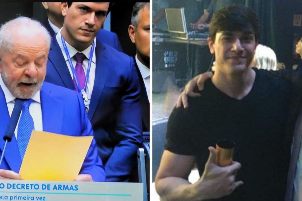 Conheça o homem de gravata roxa que roubou a cena no discurso do Lula