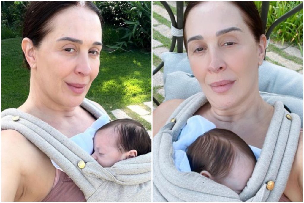 Filho caçula de Claudia Raia volta a encantar a web em dia de passeio