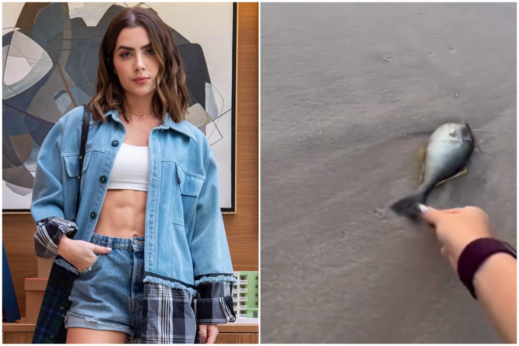 Jade Picon tenta salvar peixe e vira meme nas redes. Vídeo!