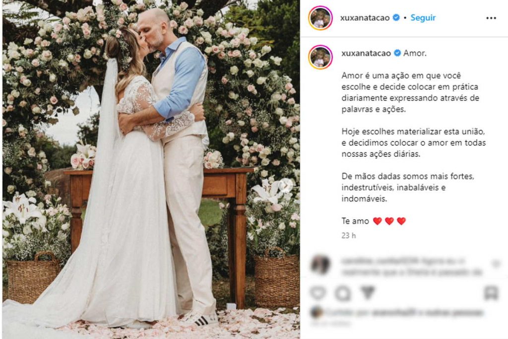 Fernando Scherer, o Xuxa, se casa novamente e mostra imagens