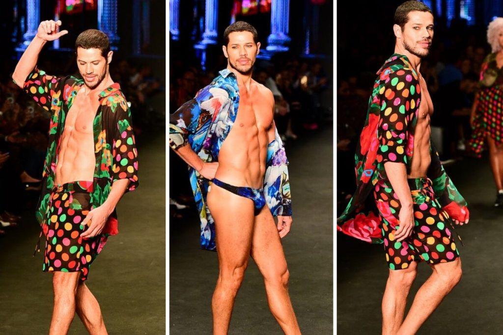 José Loreto mostra o bumbum em estreia na SPFW