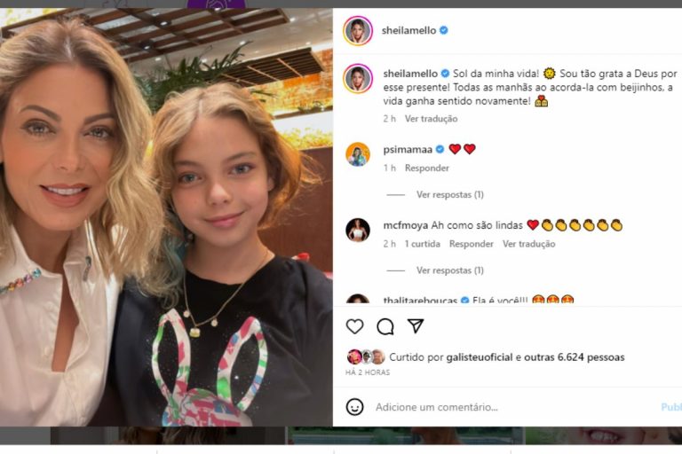 Sheila Mello posa com Brenda e semelhança impressiona: 'Ela é você'