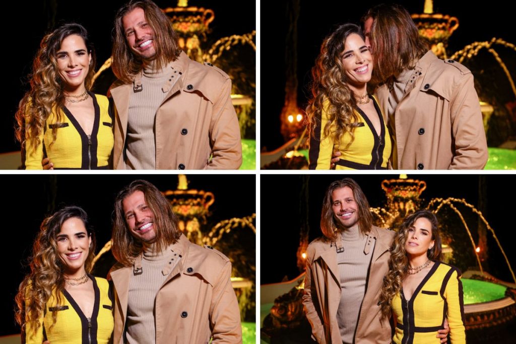 Wanessa Camargo e Dado Dolabella trocam carinhos em festa de amiga