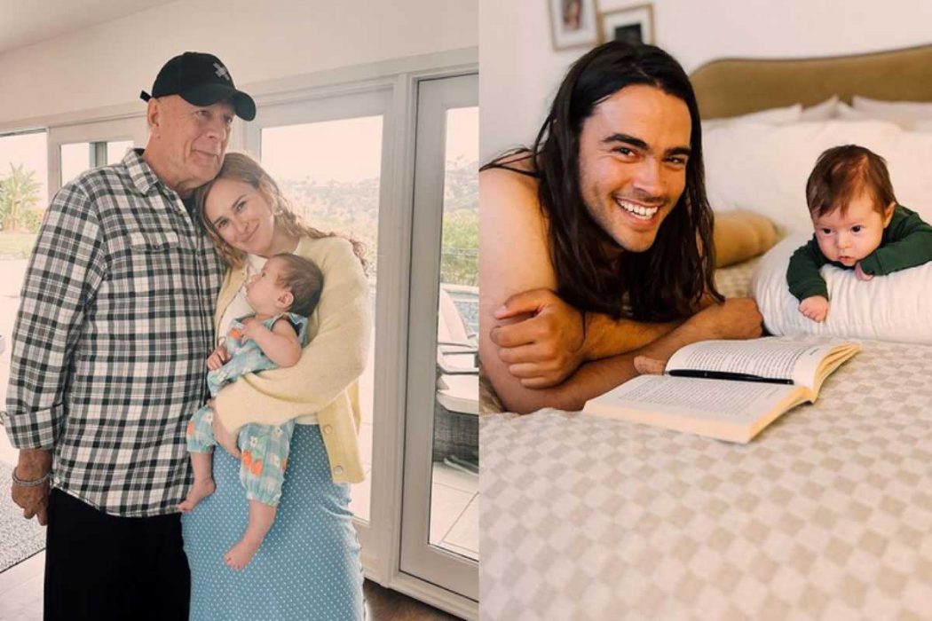 Rumer Willis se emociona com foto do pai segurando a netinha