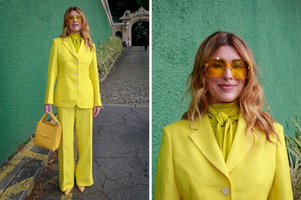 Marina Ruy Barbosa, Gio Ewbank e Bruno surgem em desfile de elite