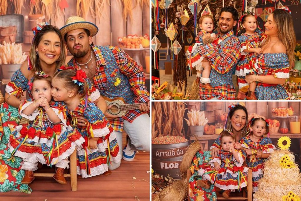 ‘Arraiá da Flor’: Virgínia comemora oito meses da filha com festa - OFuxico