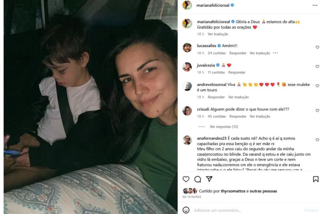 Filho de Mariana Felício e Daniel Saullo sofre grave acidente