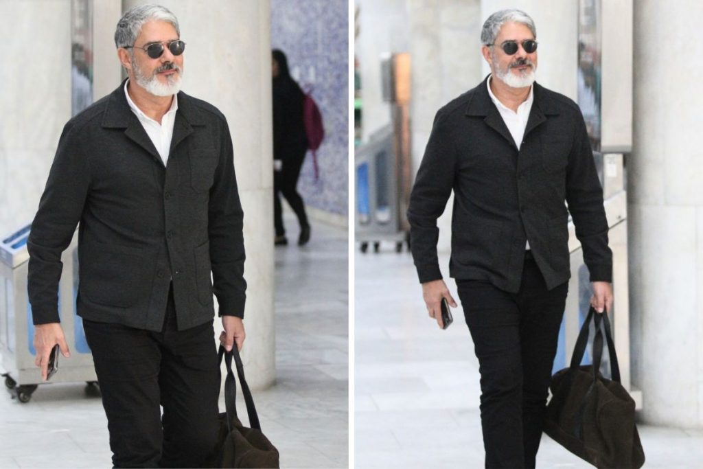 William Bonner volta ao Rio de Janeiro e dá show de elegância - OFuxico