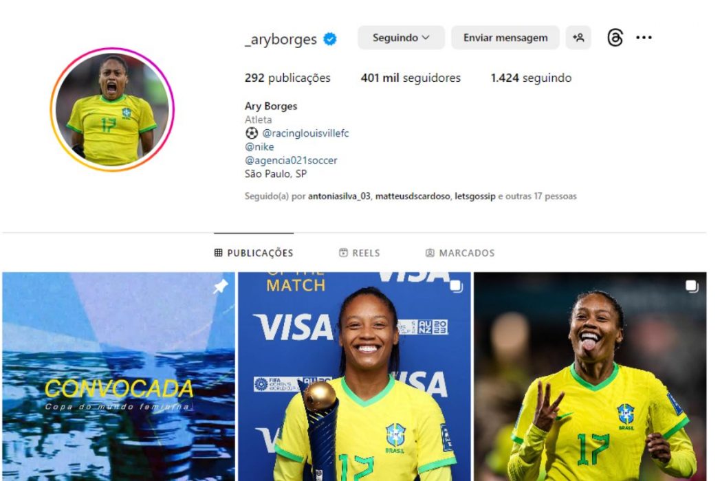 Ary Borges sofre 'efeito Copa do Mundo' e quadruplica seguidores