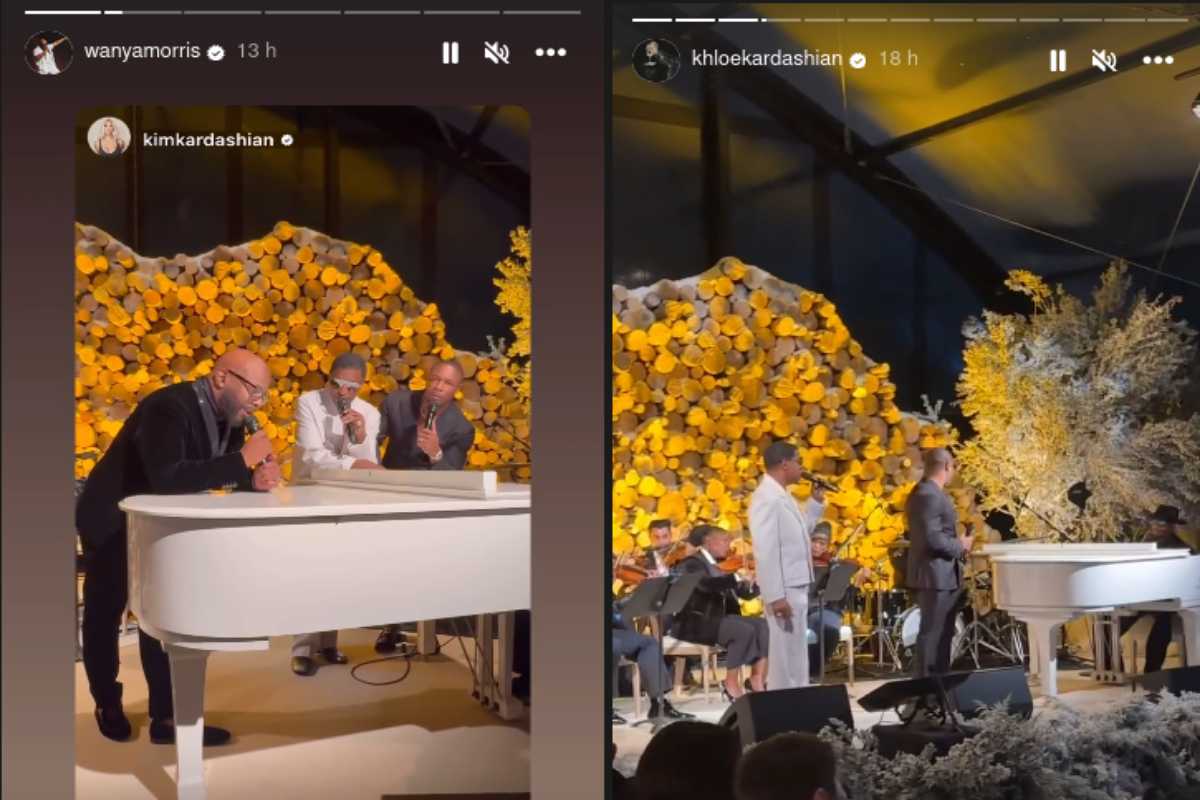 Kim Kardashian levou toneladas de neve para seu Natal na Califórnia