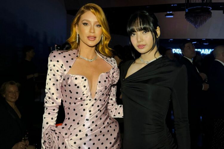 Marina Ruy Barbosa encontra Lisa, do BLACKPINK, na Coreia