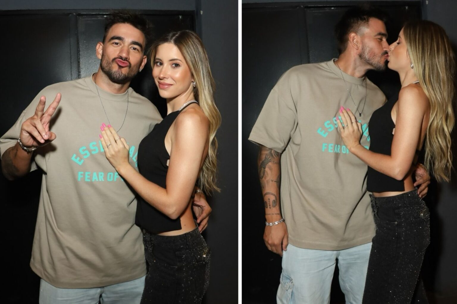 Ex-BBB Gui Napolitano e Ana LauraBiegas curtem a paixão