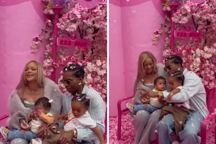 Rihanna posa com família completa no aniversário do filho - OFuxico