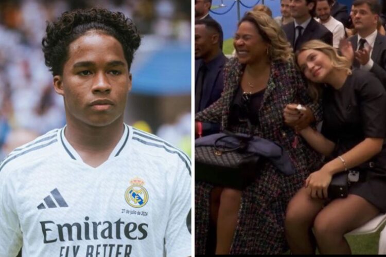 Namorada e mãe de Endrick chamam atenção em apresentação no Real Madrid ...