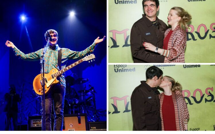 Samuel Rosa estreia em SP ao lado da esposa- OFuxico