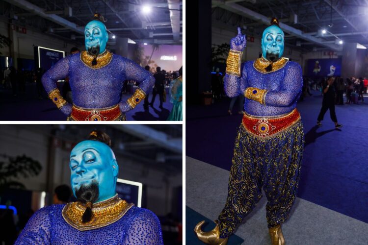 Tiago Abravanel surge de Gênio da Lâmpada em evento da Disney - OFuxico