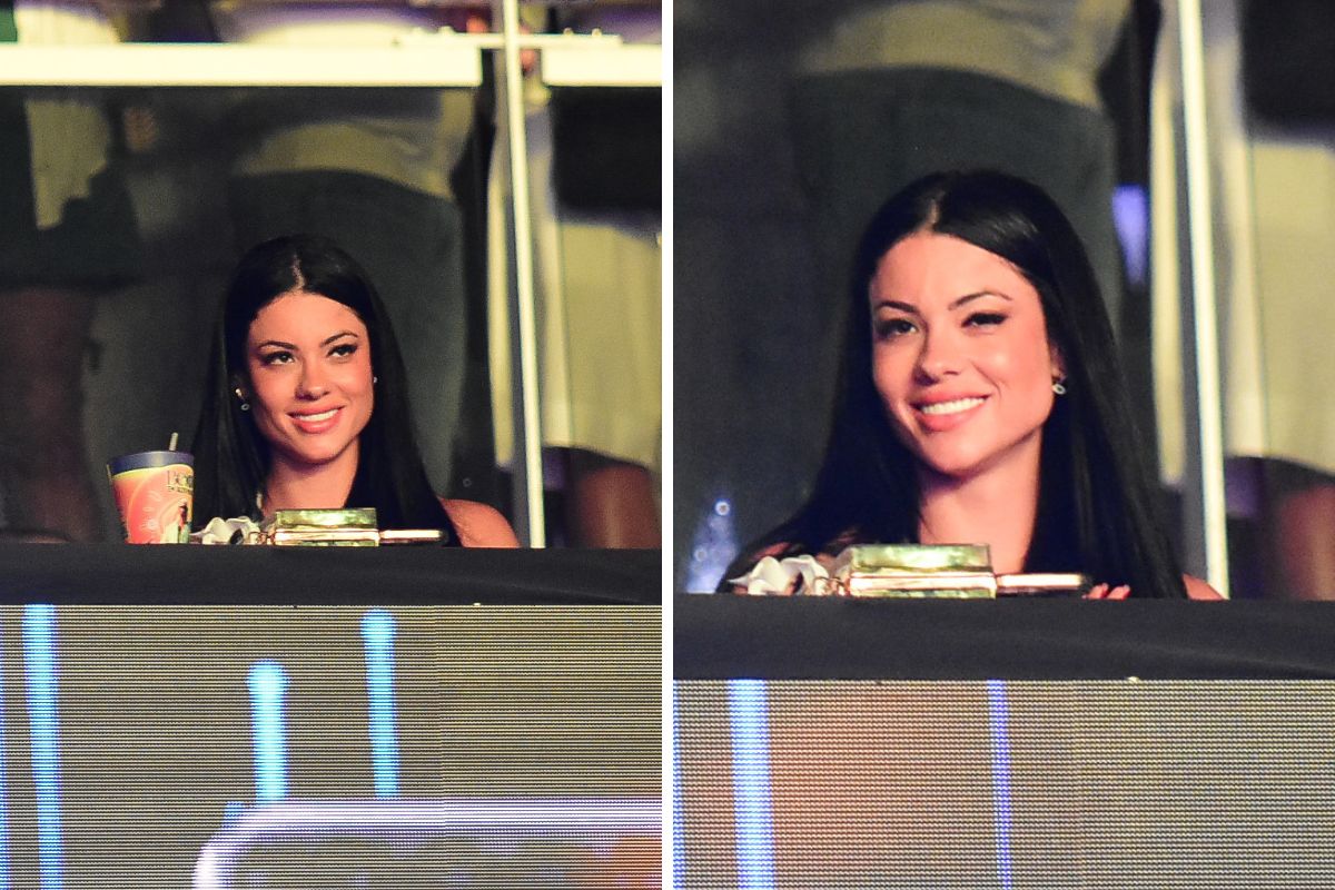 Namorada de Belo é 'escondida' em show após viralizar no Brasil - OFuxico