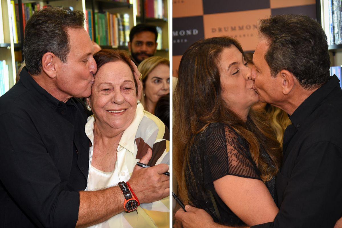 Luis Ricardo recebe a família e famosos em lançamento de livro - OFuxico