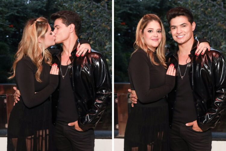 Maria Cavalcante beija o noivo em gravação de DVD - OFuxico