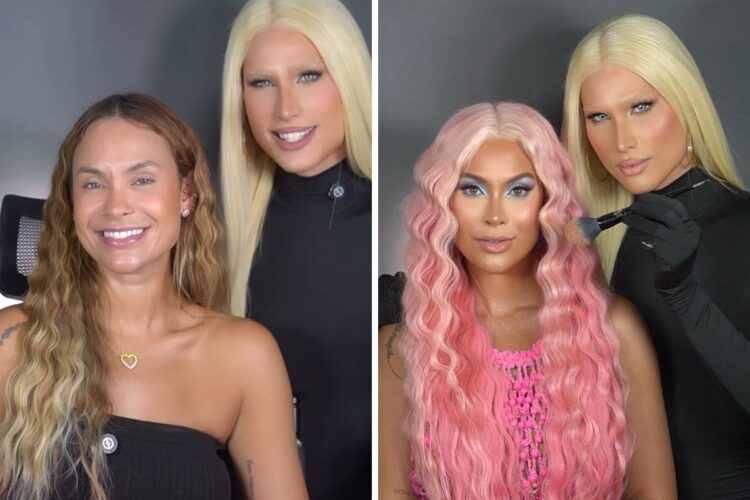 Sarah Andrade se transforma em drag pelas mãos de Halessia - OFuxico