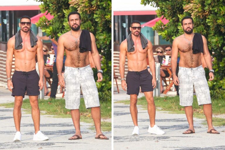 Cauã Reymond para praia em gravação de Vale Tudo - OFuxico