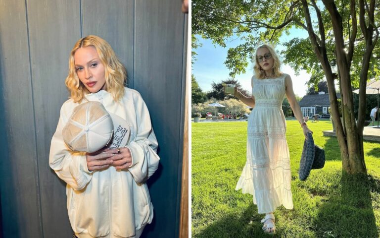 Madonna ironiza Trump com drink na mão e imagem de Buda - OFuxico