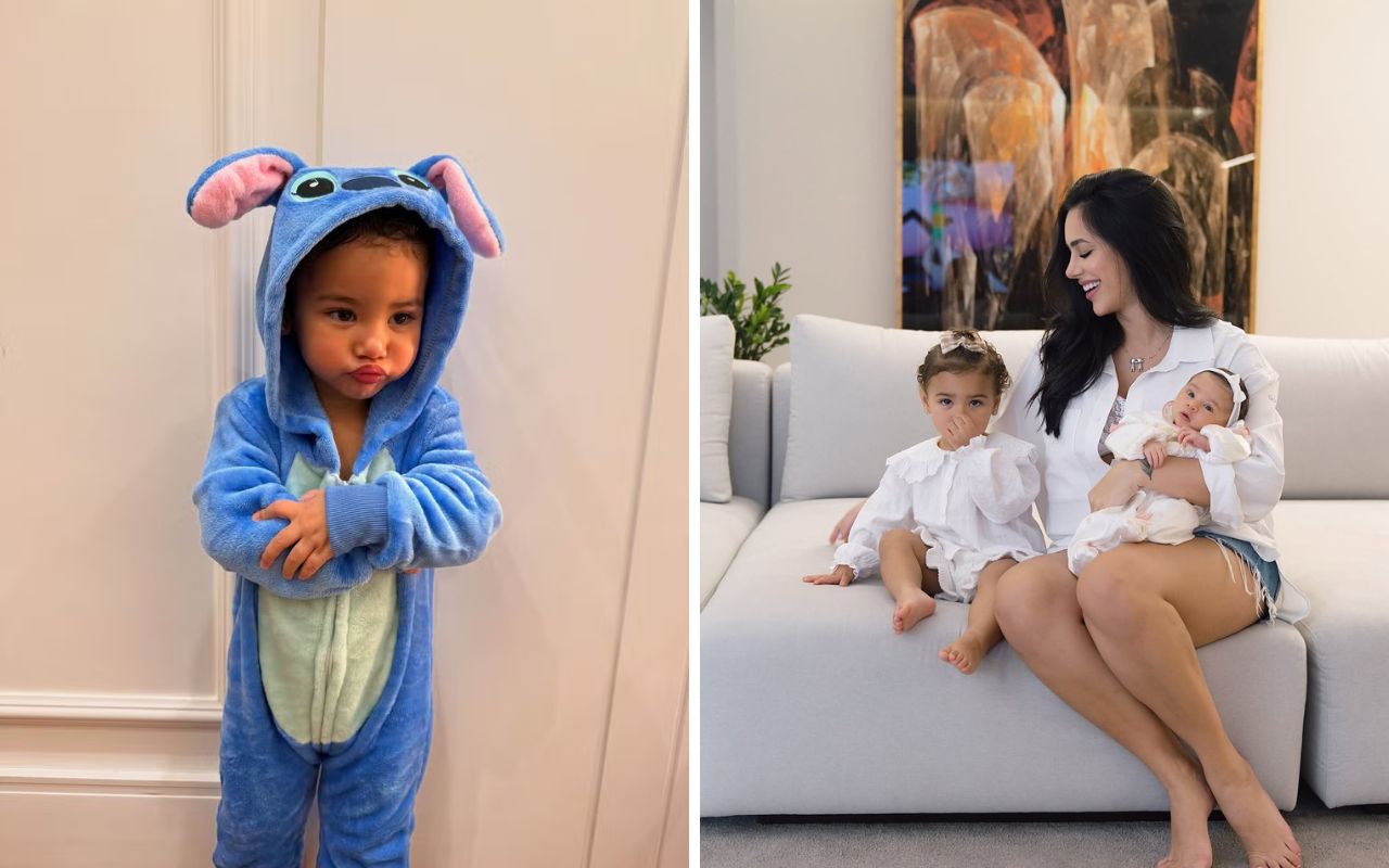 Bruna Biancardi posta fotos com Neymar, Mavie e Mel- OFuxico