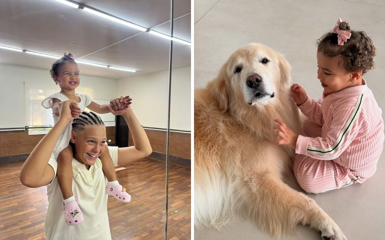 Bruna Biancardi posta fotos com Neymar, Mavie e Mel- OFuxico