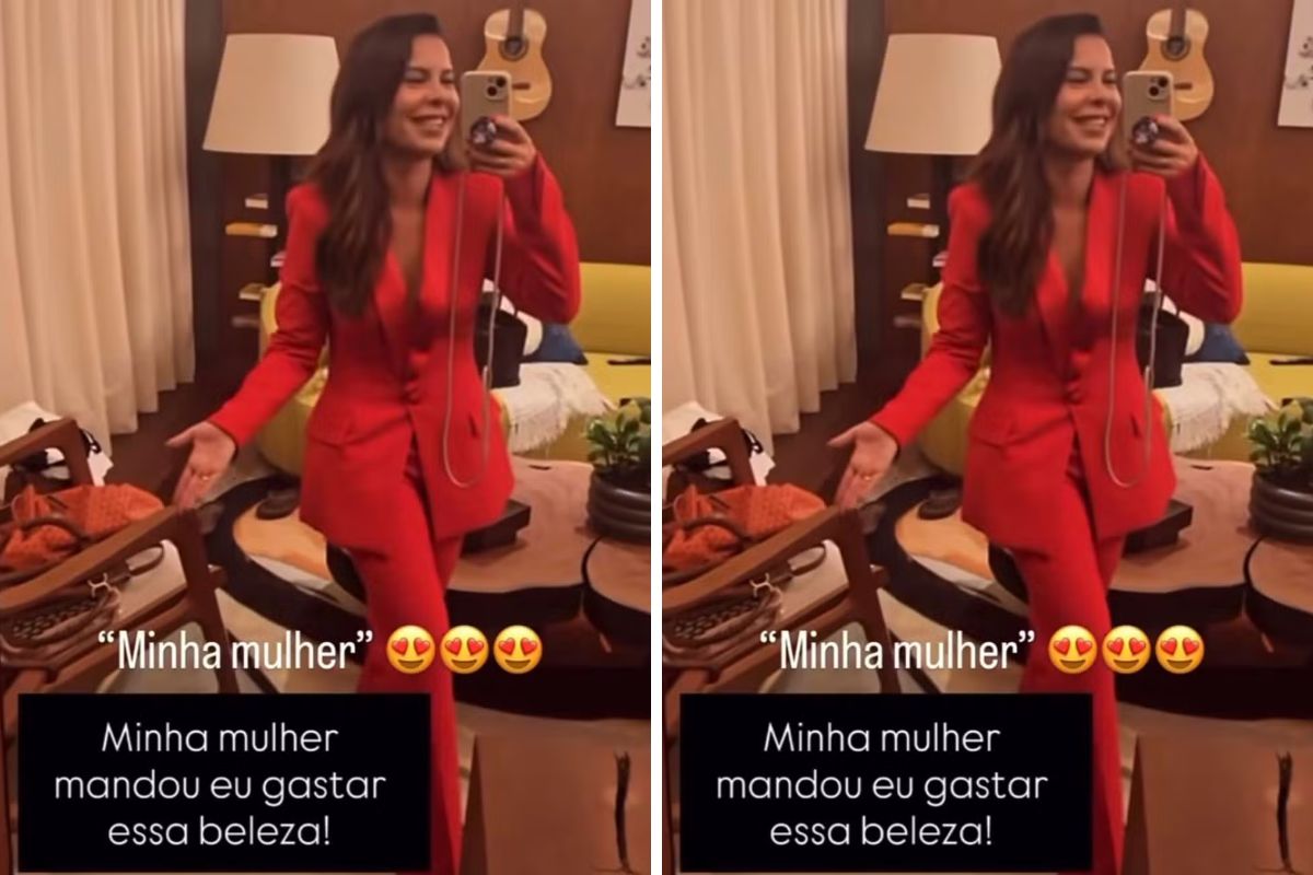 'Minha mulher mandou eu gastar essa beleza', brinca Fernanda Souza ...
